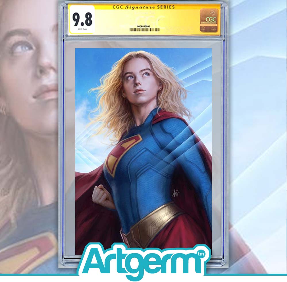 SUPERMAN #39 CVR E STANLEY ARTGERM LAU SUPERGIRL MOVIE CARD STOCK VAR ...